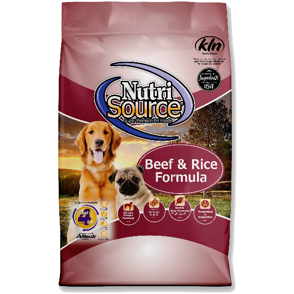 NutriSource Dog Dry Beef & Brown Rice, 5-lb – Pet Pro World